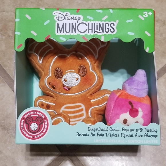 Disney | Toys | Disney Munchlings Gingerbread Cookie Figment With ...